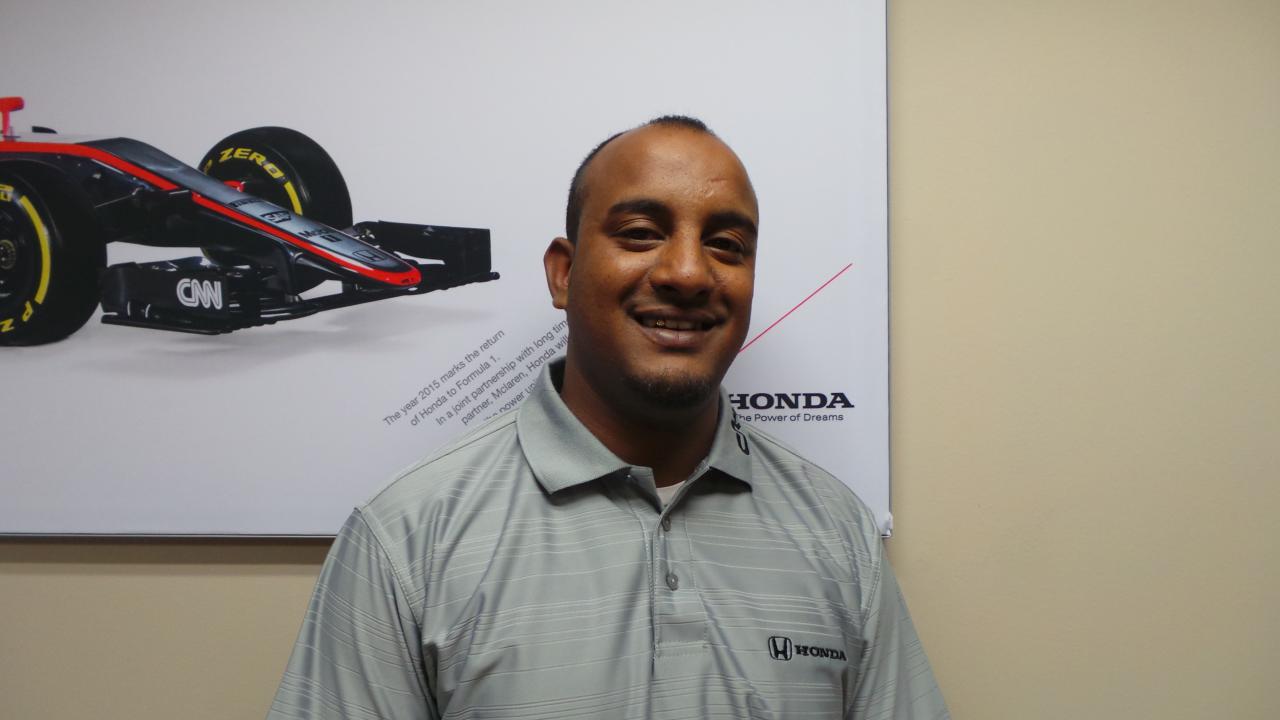 CMH Honda Menlyn Welcomes New Sales Representative Mr Manesh Moodley